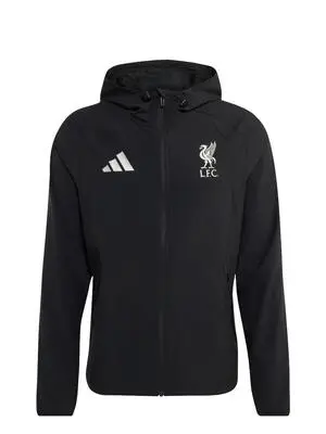 Adidas Liverpool Fc Tiro Travel Full Zip Windbreaker - Black