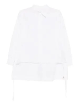 Yohji Yamamoto Gathered Waist Shirt - White