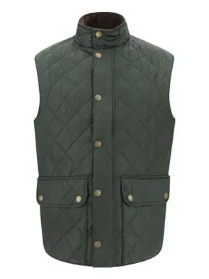 Barbour Quilted Sleeveless Vest With High Neck - Green