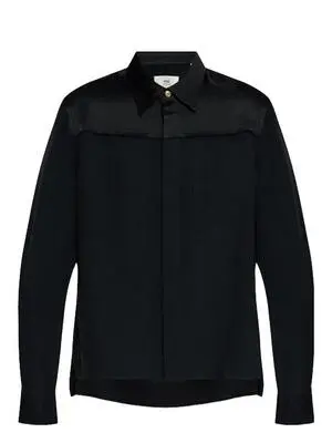 AMI Paris De Coeur Long-sleeved Shirt - Black