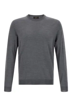 ZANONE Flexwool Crew Neck Knitwear - Grey