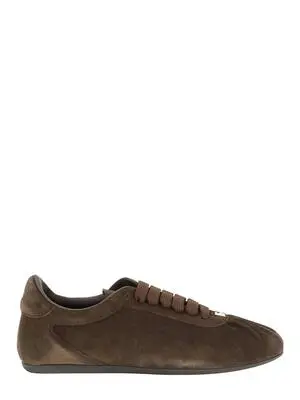 Dolce & Gabbana Dolce & Gabbana Logo Plaque Ballet Sneakers Brown
