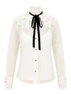 Zimmermann Valiant Tuxedo Blouse - Ivory