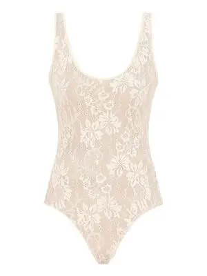 Zimmermann Lace Scoop Bodysuit - Cream