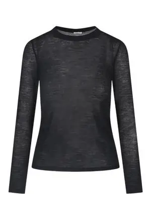 Aspesi Sheer Crew-neck Sweater - No