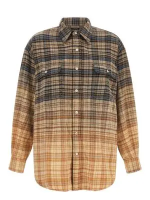 R13 Plaid Long Sleeve Shirt - Multi-color