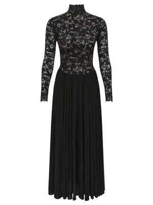 Zimmermann Lace Jersey Maxi Dress - Black