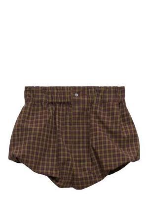Marni Checked Pattern Bloomers - Brown