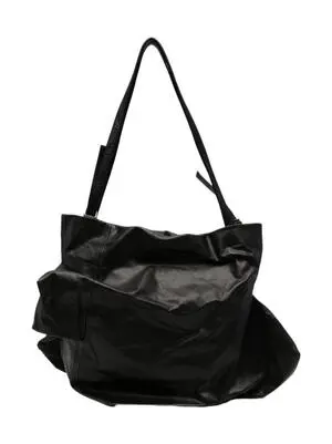 Yohji Yamamoto Leather Shoulder Bag - Black
