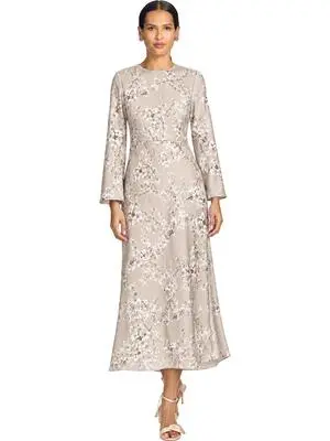 Sachin & Babi Tyra Floral Empire Waist Dress - Frosted Sakura