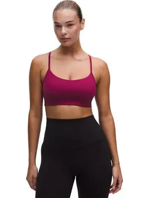 Lululemon Flow Y Bra Light Support, C/d Cup - Raspberry Rave