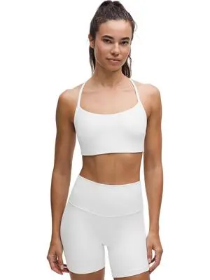 Lululemon Flow Y Bra Light Support, C/d Cup White