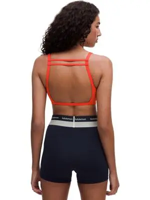 Lululemon Lightlift Open-back Bra - Cherry Ember