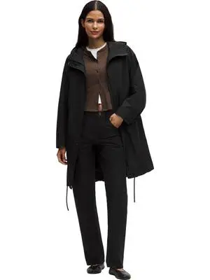 Lululemon Oversized Cocoon Rain Coat - Black