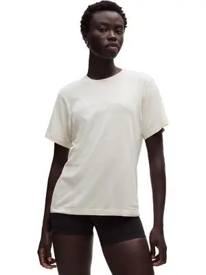 Lululemon Swiftly Relaxed Short-sleeve Shirt - Light Ivory