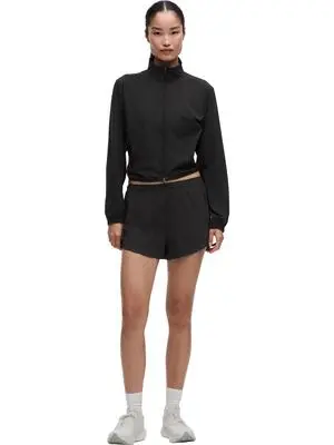 Lululemon Textured Mesh High-rise Running Shorts - Black