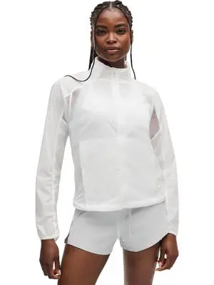 Lululemon Ventilated Packable Running Jacket - White