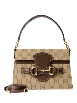 Gucci Horsebit Duomo Small Top Handle Bag Beige