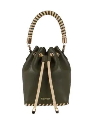SAONARA BRAND Saonara Mini Bucket Bag - Green