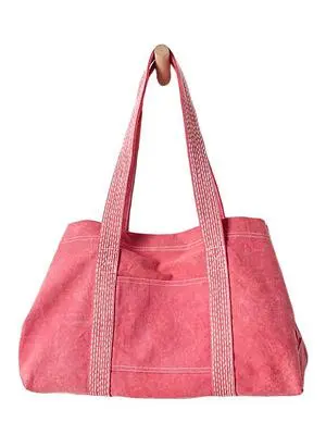 FREE PEOPLE Cora Canvas Tote Bag