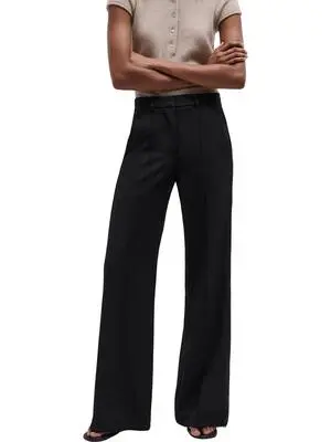 ME+EM Tailored Flare Trousers - Black