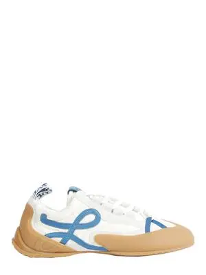 Loewe Grip Sneakers In Nylon And Suede - White