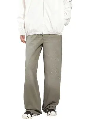 Acne Studios Washed Cotton Drawstring Trousers - Grey