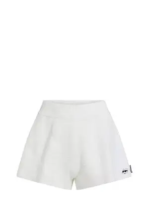 Karl Lagerfeld Ikon Choupette Fluffy Loungewear Shorts - White