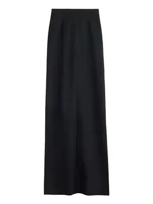 MAISON MARGIELA Maison Margiela Black Wool Maxi Skirt