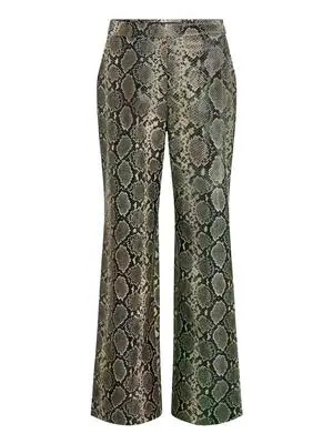 KARL LAGERFELD Karl Lagerfeld Faux-Python Flared Pants