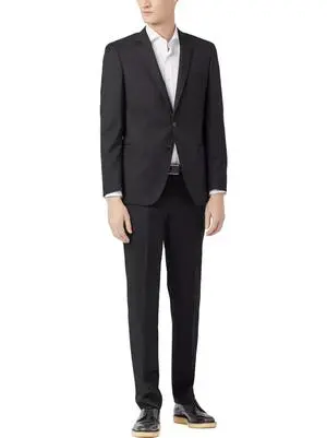 Hugo Single-breasted Notched-lapel Jacket - Black
