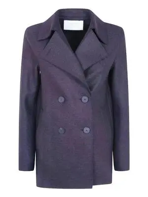 Harris Wharf London Double-breasted Coat - Red