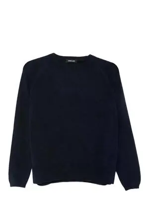 ANNE CLAIRE Raglan-sleeve Wool Sweater - Blue