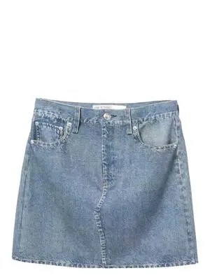 Rag & Bone Miramar Ponte Mini Skirt - Blue