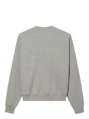 Off-White Logo Print Crew Neck Sweater - Grey