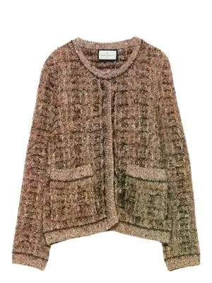BRUNO MANETTI Bruno Manetti Bouclé Knit Cardigan