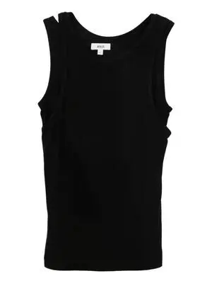 AGOLDE Finch Ribbed Knit Tank Top - Black