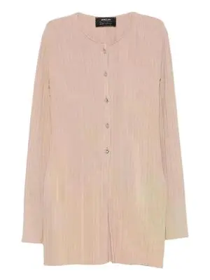 MARCCAIN Button Ribbed Cardigan - Neutrals