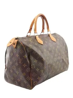 LOUIS VUITTON Speedy 35 Monogram Handbag - Brown