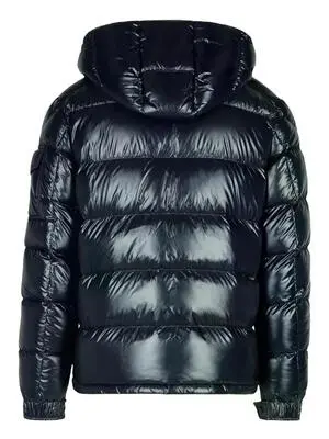 Moncler Maya Hooded Short Down Jacket - Blue