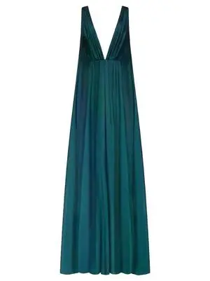TEMILY Angelina V-neck Gown - Green