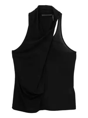 Helmut Lang Draped Halterneck Top - Black