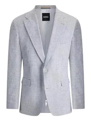 BOSS Slim-fit Blazer With Pepita Houndstooth Pattern