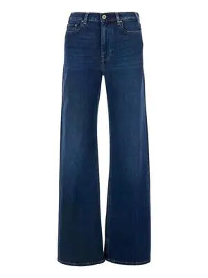 Ag Wide-leg Denim Jeans - Blue