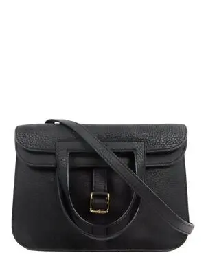 Hermès Halzan 25 Shoulder Bag - Black