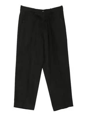 NINE:INTHE:MORNING Meteorite Pressed-crease Straight-leg Trousers - Black