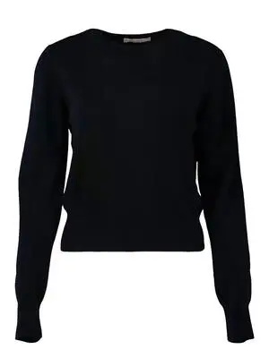 Misha Collection Ribbed-trim Cashmere Sweater - Blue