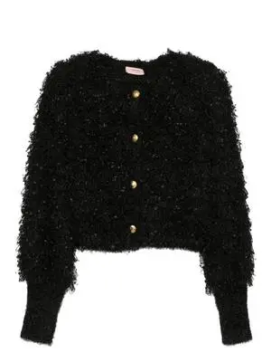 TWINSET Round Neck Jacket - Black