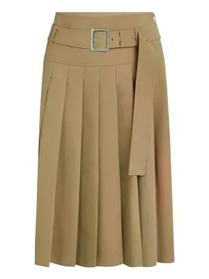 KARL LAGERFELD Karl Lagerfeld Pleated Midi Skirt
