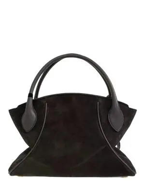 Balmain Small Pulse Day Suede Tote Bag - Black